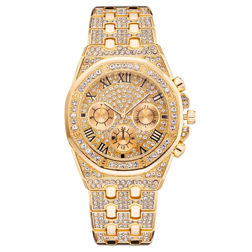 Men-Iced-Out-Watches-Luxury-Full-Diamond-Gold-Stainless-Steel-Quartz ...