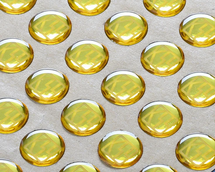 Top quality crystal clear epoxy resin dome sticker product label with ...