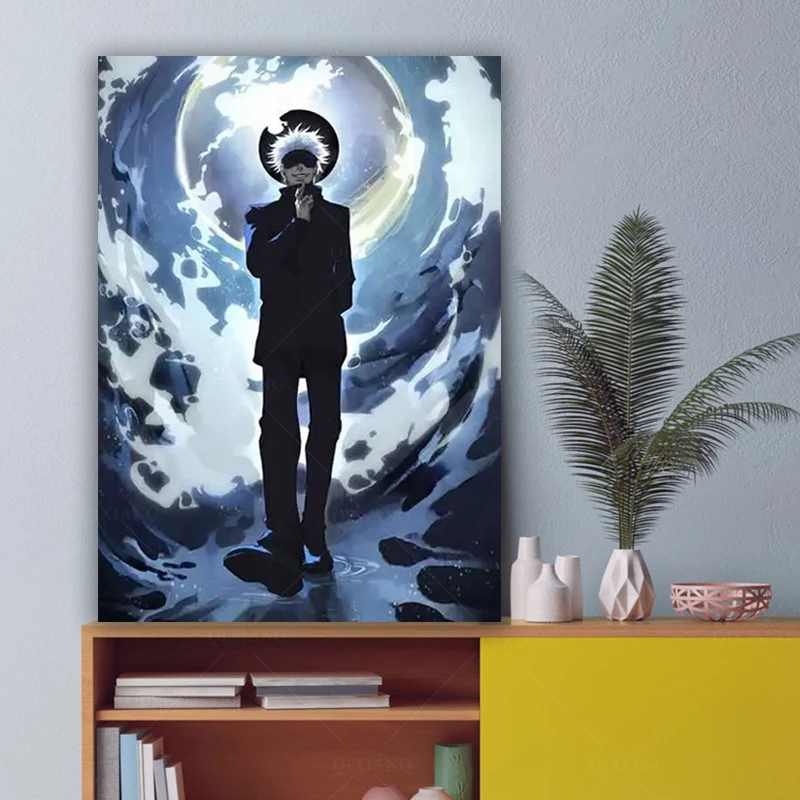 Satoru Gojo Jujutsu Kaisen Anime Canvas Wall Art Poster Home Decor ...