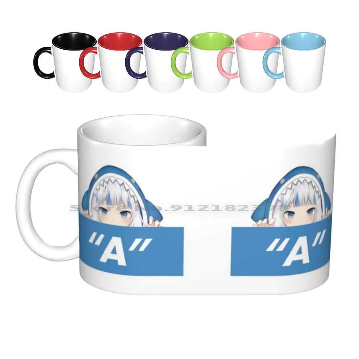 Gawr-Gura-Says-A-Peeker-Ceramic-Mugs-Coffee-Cups-Milk-Tea-Mug-Gawr-Gura ...