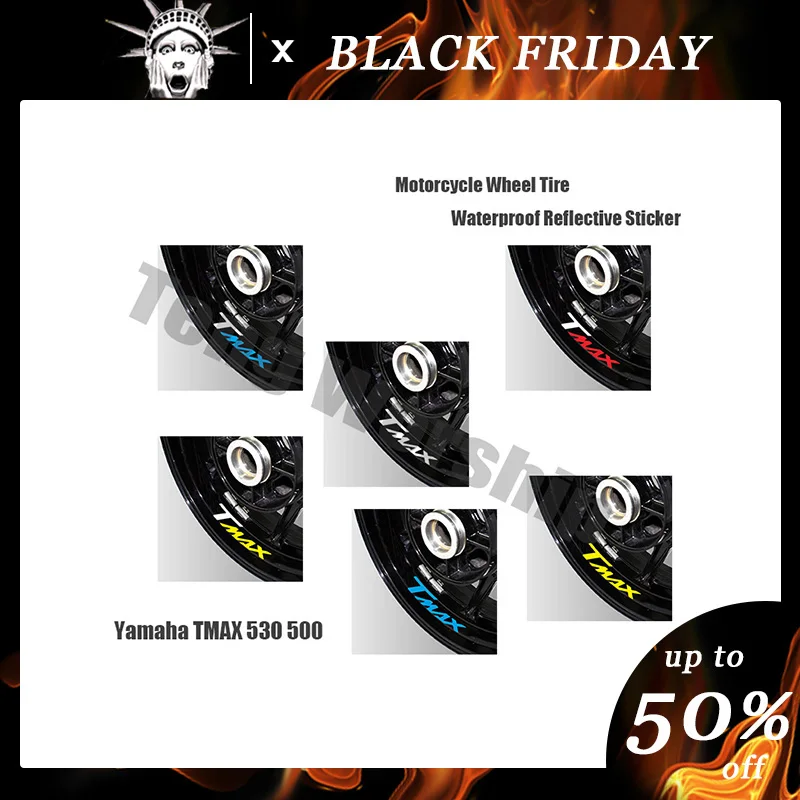 Motorrad Rad Reifen Wasserdicht Reflektierende Aufkleber für YAMAHA ...