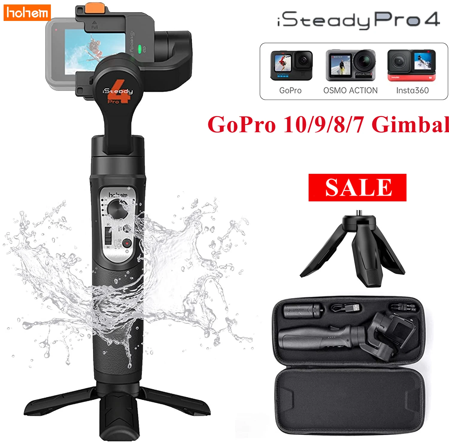 Estabilizador de cardán de 3 ejes para Cámara de Acción GoPro 10/9/8/7 ...