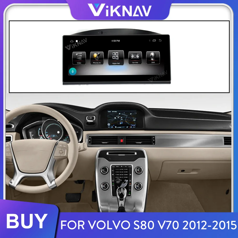 for-Volvo-S80-V70-2012-2013-2014-2015-Car-Radio-GPS-Navigation-Android ...