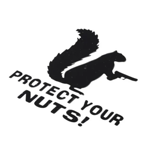 Protect Your Nuts Squirrel Police Army Navy Marines Car Stickers And ...