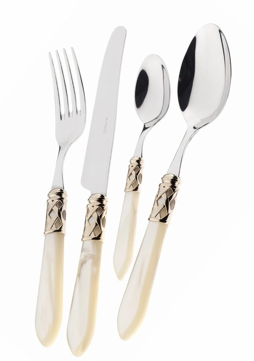 Bugatti Aladdin flatware 24 pz Ivory|Flatware Sets| - AliExpress