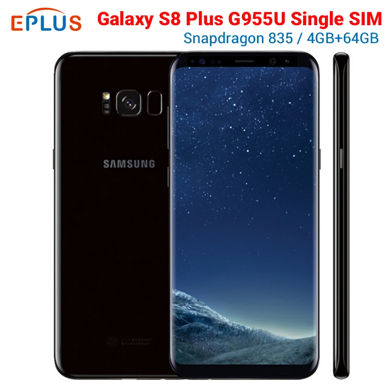 Verizon версия 4 Гб 64 Гб samsung Galaxy S8 Plus S8+ G955U мобильный телефон 6," Snapdragon 835 ...