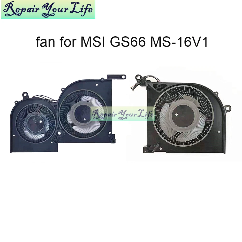 Laptop-cpu-gpu-cooling-fans-for-MSI-GS66-Stealth-10SD-10SGS-10SFS-10SF ...
