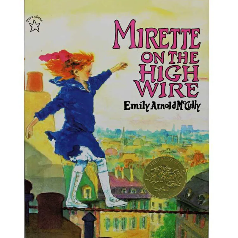 Mirette on the High Wire By Emily Arnold McCully 교육용 영어 그림책 학습 카드 이야기 책 ...