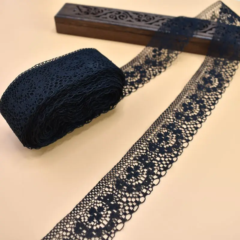 10yards-lot-black-cotton-lace-fabric-ribbon-40mm-african-lace-fabric ...