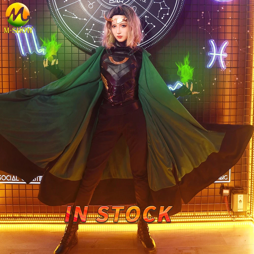 Disfraz de Loki Sylvie para mujer adulta, disfraz con capa de Sylvie, Lushton, encantadora ...