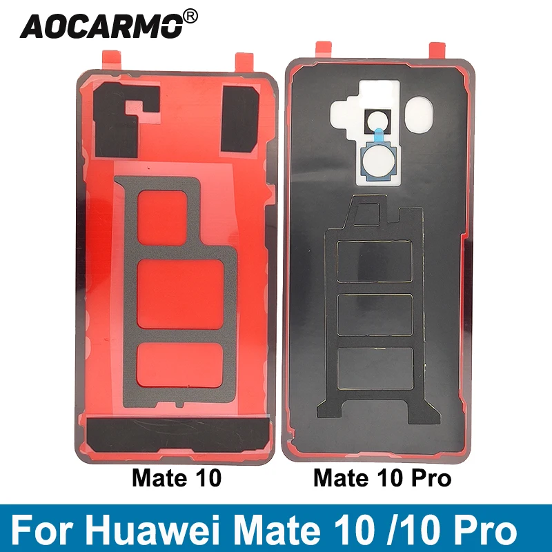 Aocarmo tampa traseira para huawei mate 10/mate 10 pro, tampa da bateria, fita adesiva|Adesivos ...