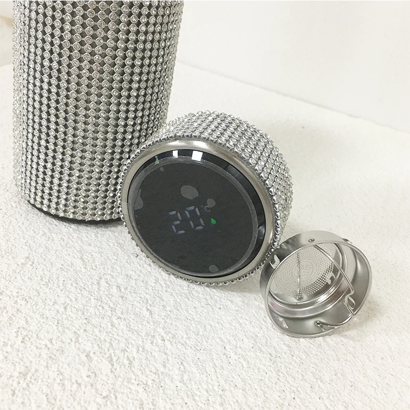 GOURDE BIDON,500ml-500ml--Bouteille'eau en strass scintillant de 500ml ...