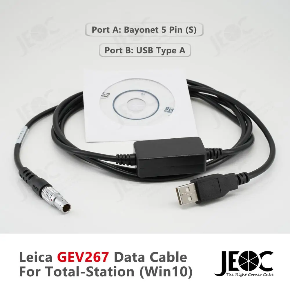 JEOC-GEV267-Data-Cable-for-Leica-Total-station-win10-806093-Land ...