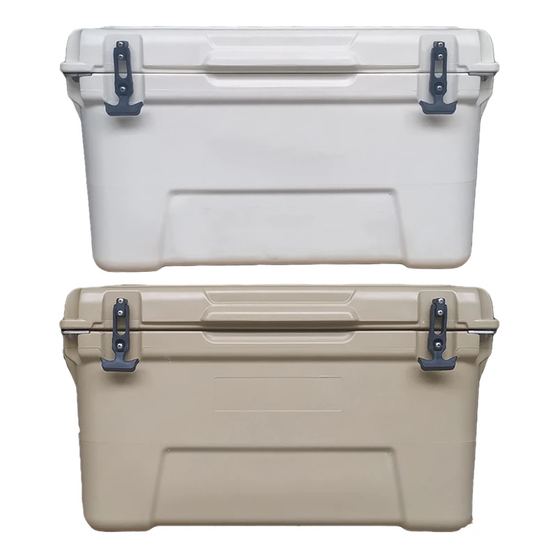 Nevera de plástico para exteriores, cofre de hielo grande para pesca ...