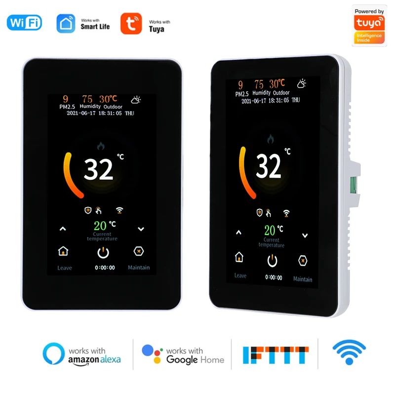 Tuya Wifi Thermostat Touchable Programmable Water Gas Boiler Heating ...
