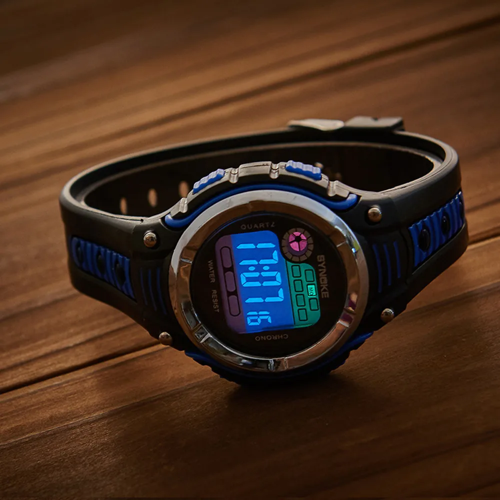 Reloj impermeable multifunción para niños, cronógrafo deportivo Digital ...