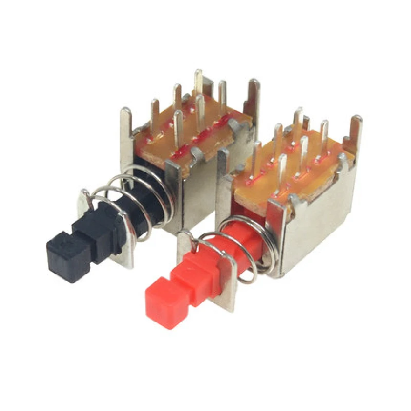 10pcs-PS-22F03-Right-Angle-PCB-Latching-Push-Button-Switch-with-cap-DPDT-Double-Pole-self.jpg