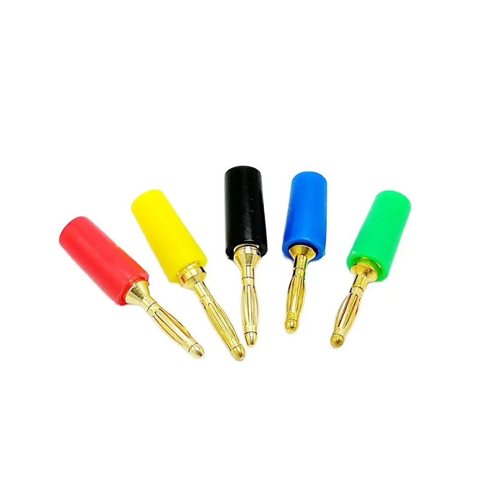 5 color 2mm Banana Plug Terminals Gold-plated Wiring 2mm Banana ...