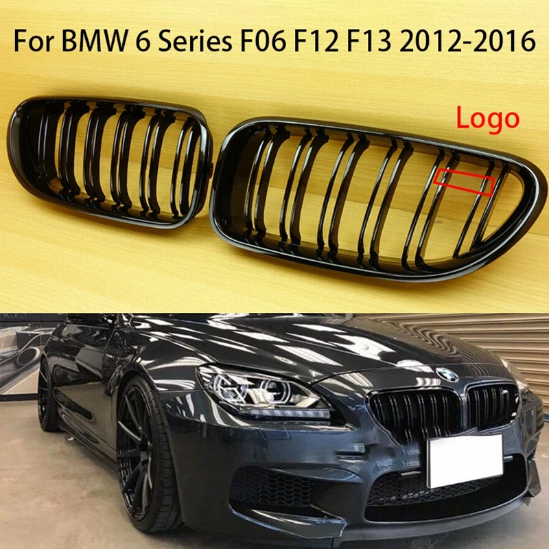 Gloss Black Car Front Bumper Kidney Grill Hood Grilles for BMW M6 640i ...