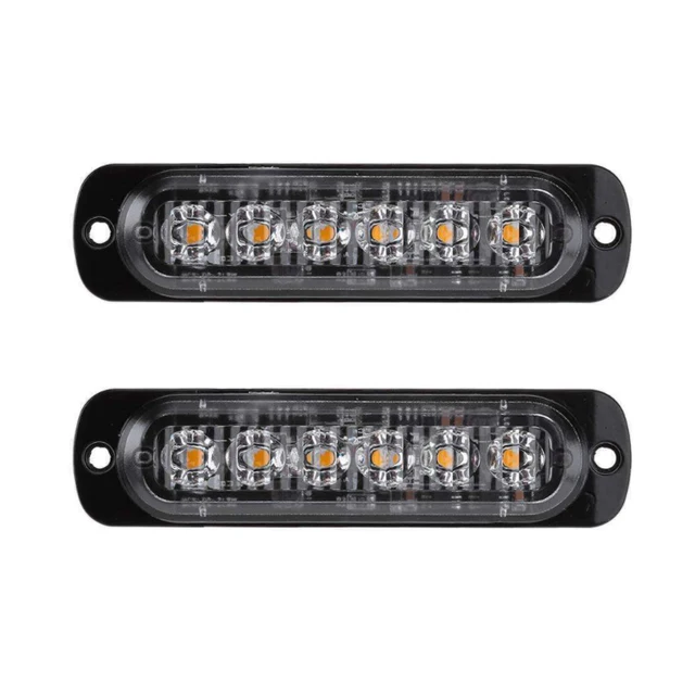 LED Side Marker Strobe Warning Lights Grille Lamp Flashing Beacon ...