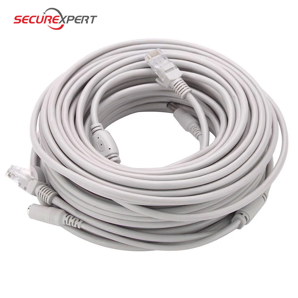 CCTV Cable RJ45 for video surveillance cable camera Ethernet Network DC ...