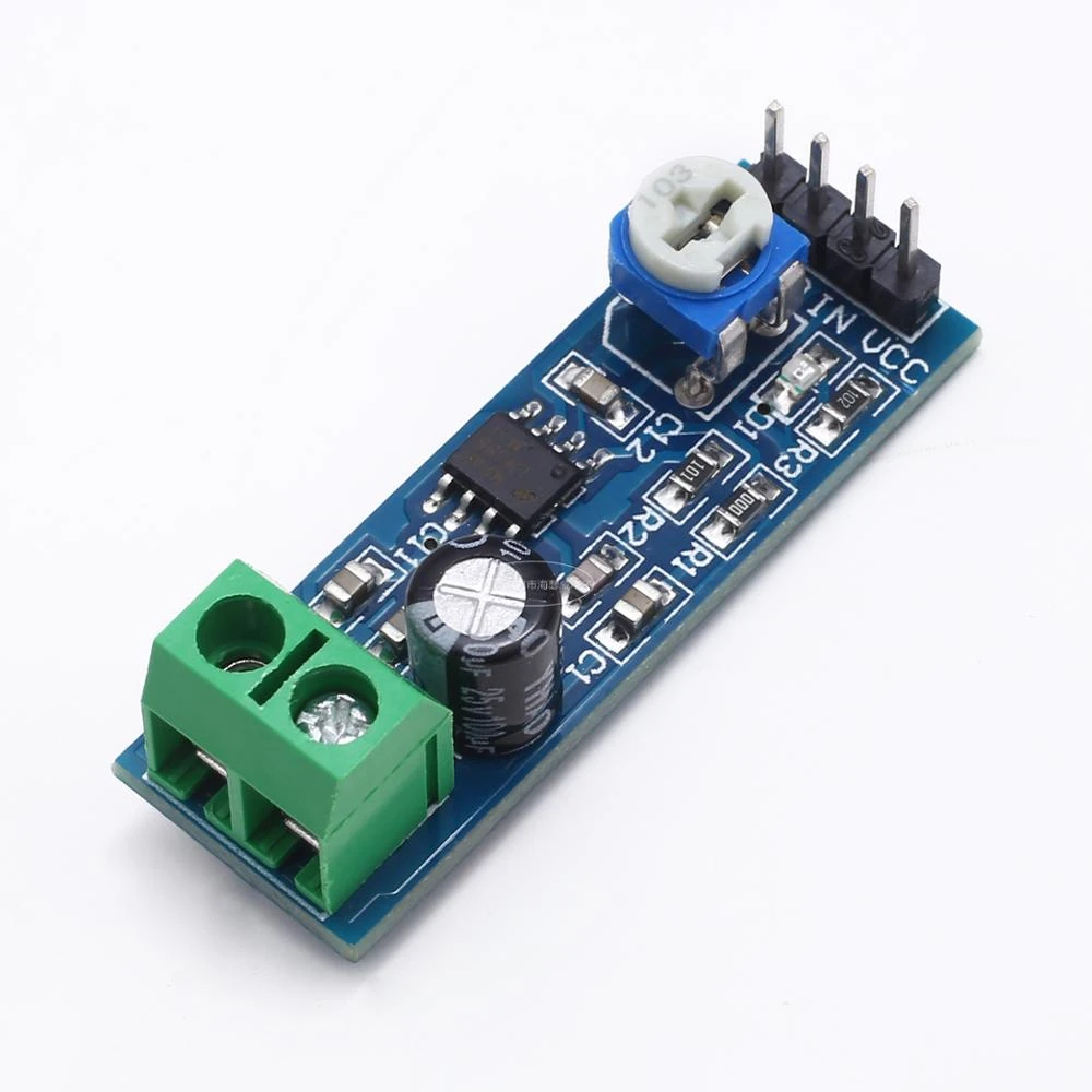 Lm386 Audio Amplifier Module 200 Times 5v-12v Input 10k Resistance ...