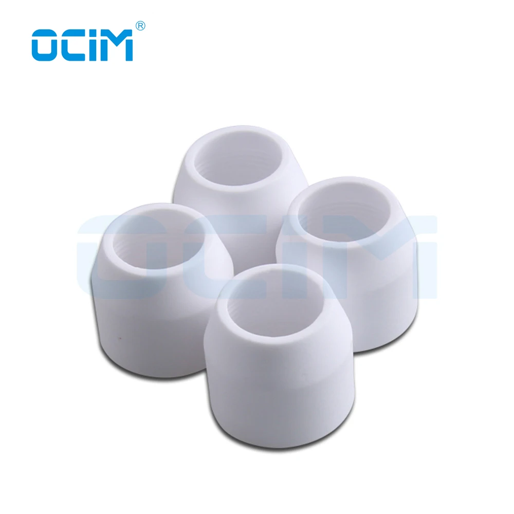 10PCS P80 Plasma Shield Cups TGN02004 Ceramic Nozzle Retaining Cap ...