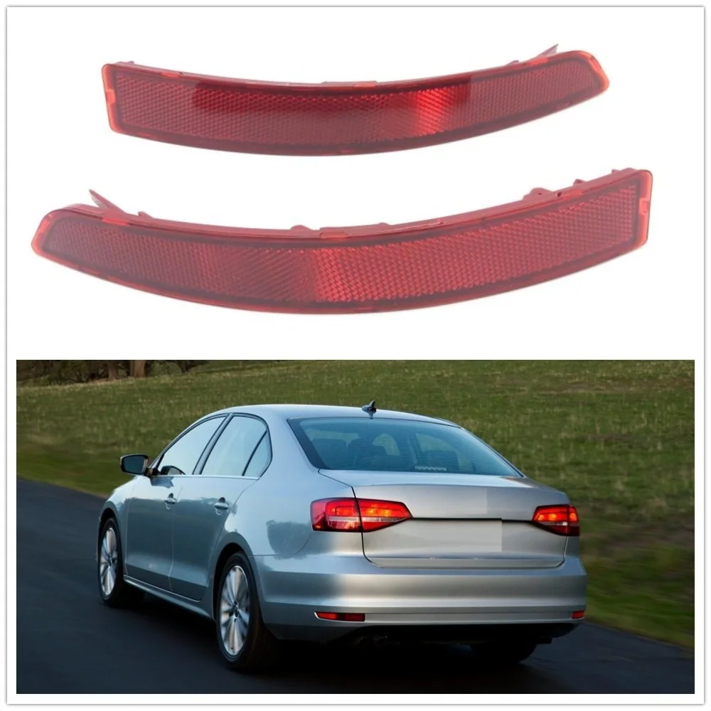2pcs For VW Jetta 2015 2016 2017 2018 Car styling Rear Tail Bumper ...