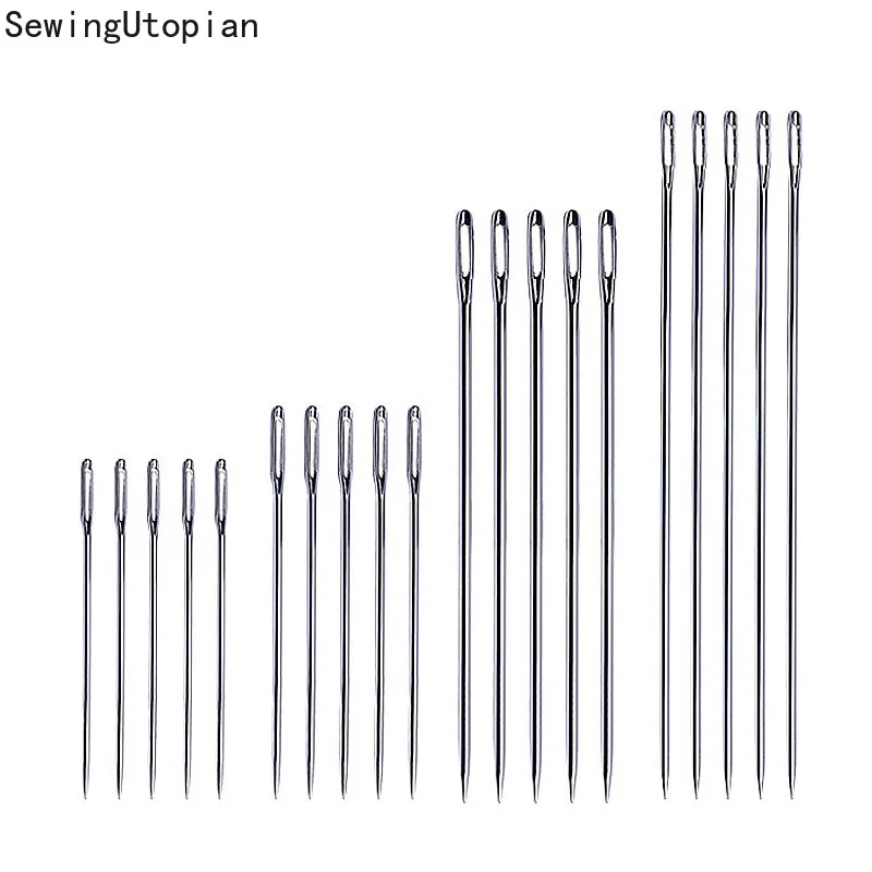 100PCS 175mm 150mm 100mm 89mm Big Size Large Long Steel Needle Big ...