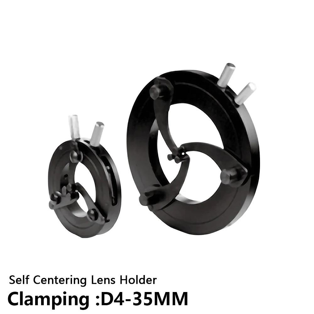 Self centering lens holder Clamping D4 35mm Adjustable diameter ...