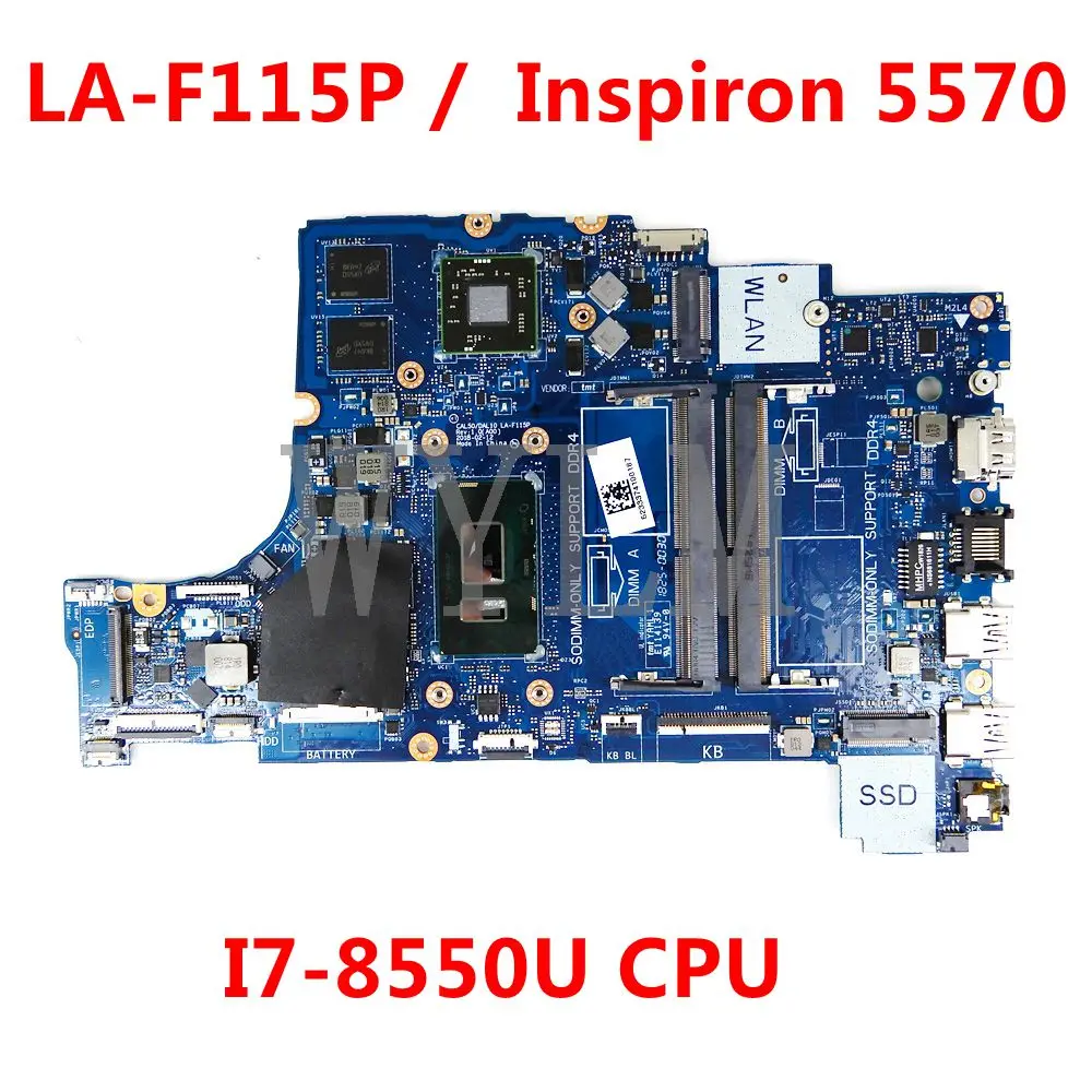 CAL50 DAL10 LA-F115P para Dell Inspiron 15-5570 17-5770, 3490, 3590 placa base de computadora ...