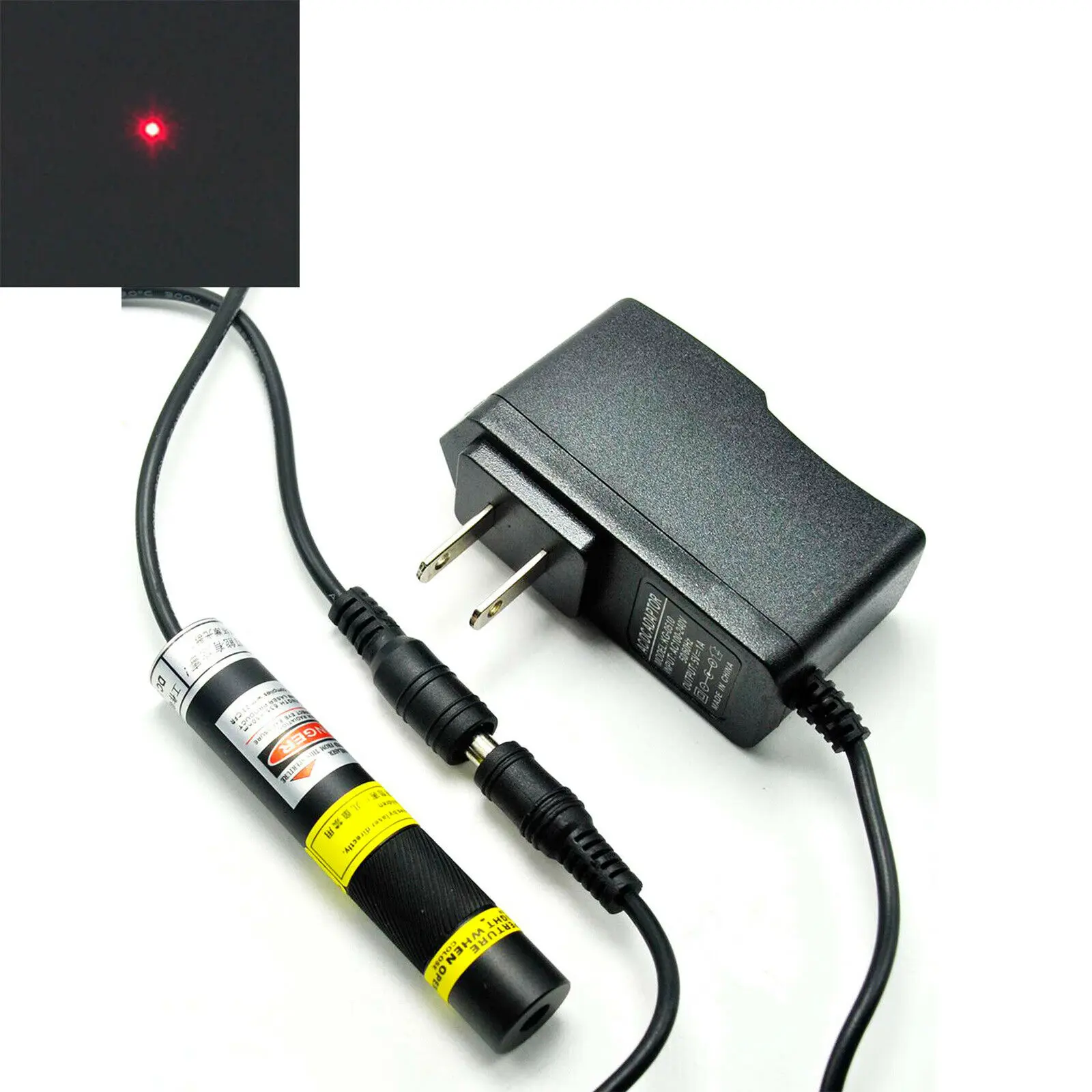 650nm-50mW-Dot-Red-Laser-Diode-Module-Mitsubishi-Locator-16x68mm-w-5V ...