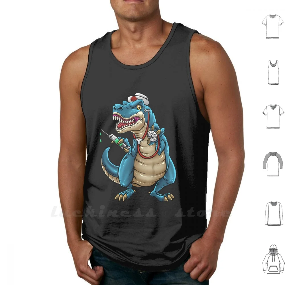 Nurse-Dinosaur-T-Rex-Tank-Tops-Vest-Sleeveless-Nurse-Dinosaur-T-Rex ...