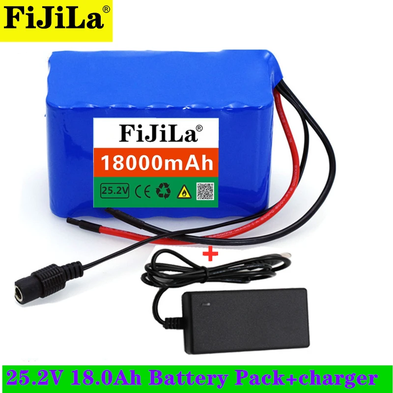 100% New 24v 18ah 6s3p 18650 Battery Lithium Battery 25.2v 18000mah ...