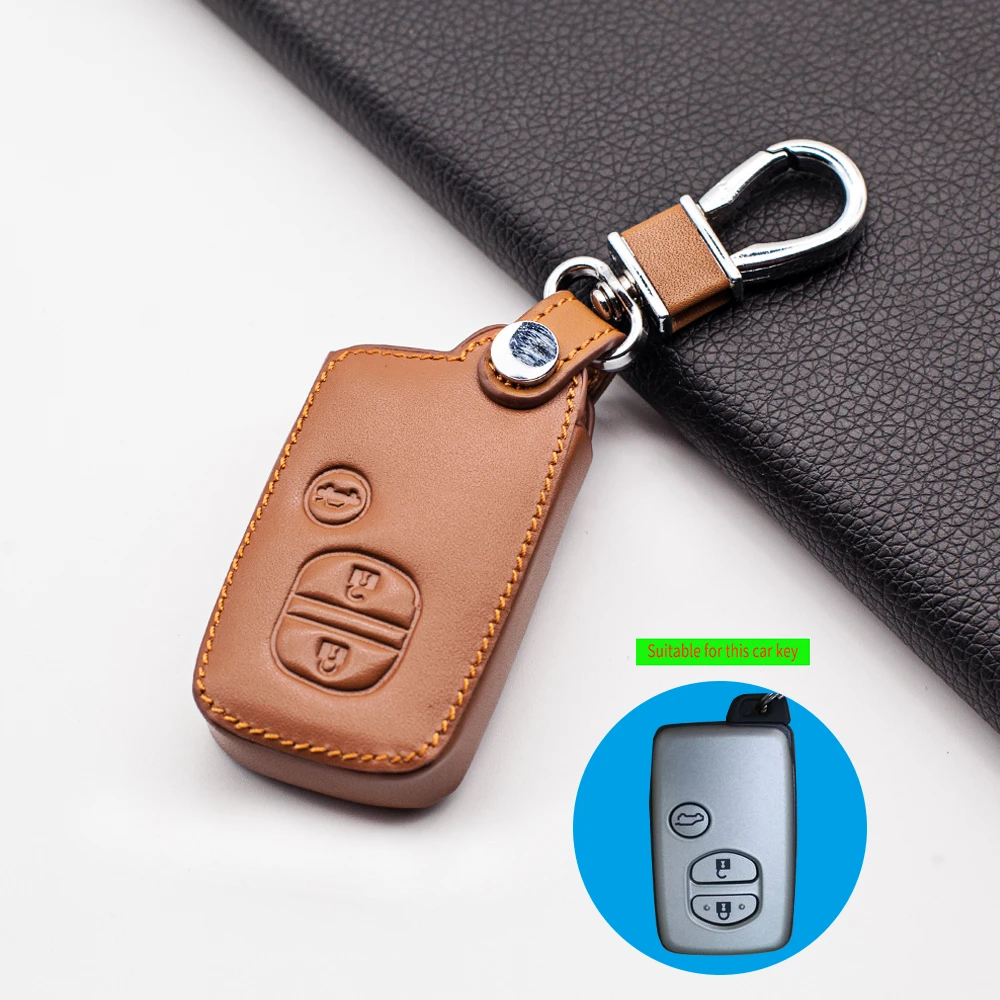 High-Quality-Soft-Texture-Leather-Car-Key-Cover-For-Toyota-Land-Cruiser ...