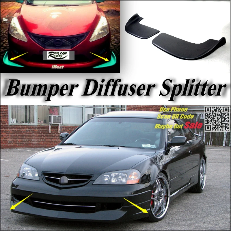 Car Splitter Diffuser Bumper Canard Lip For Acura Cl 1997~2003 Tuning ...