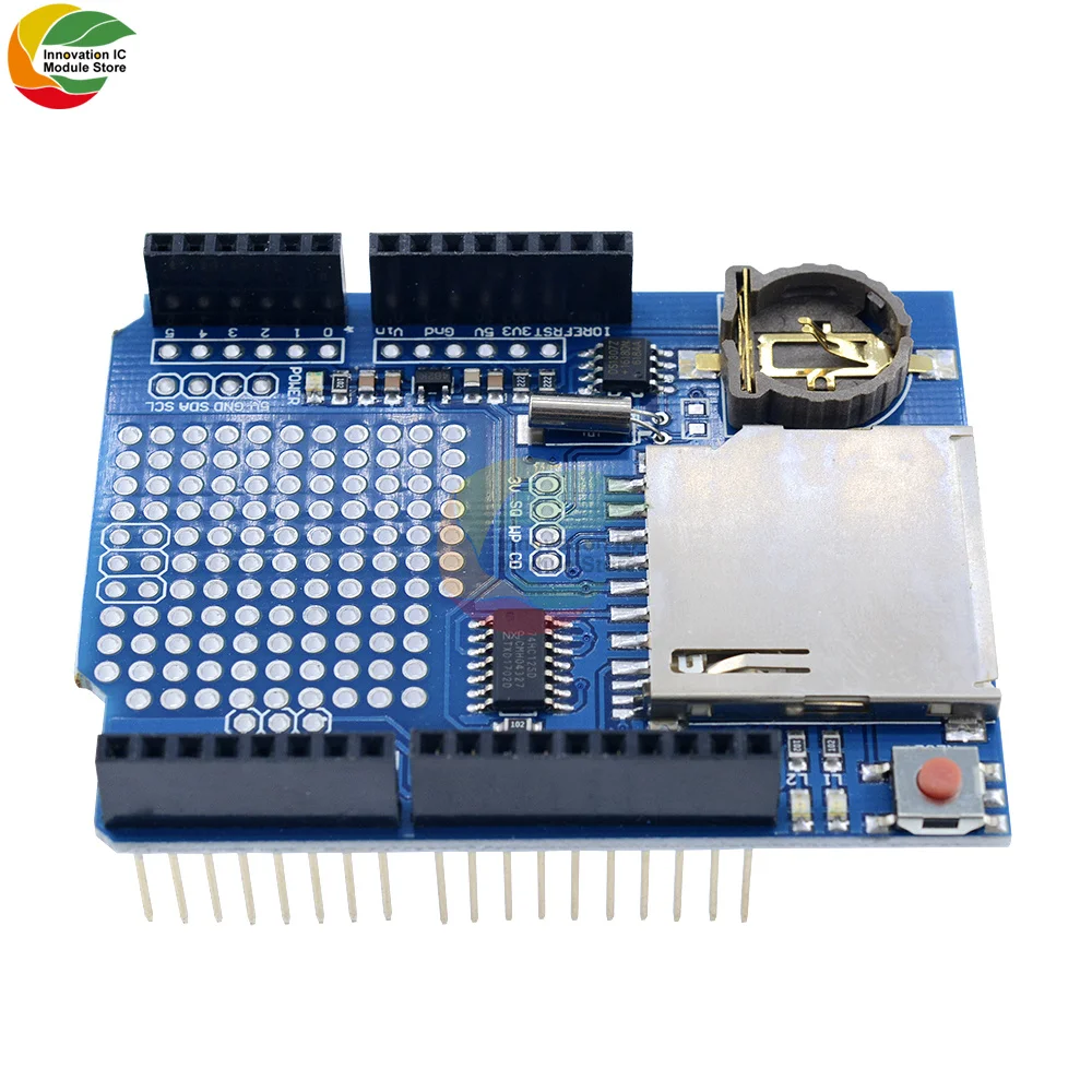 Ziqqucu-New-Data-Module-Logging-Shield-Data-Recorder-Shield-for-Arduino ...