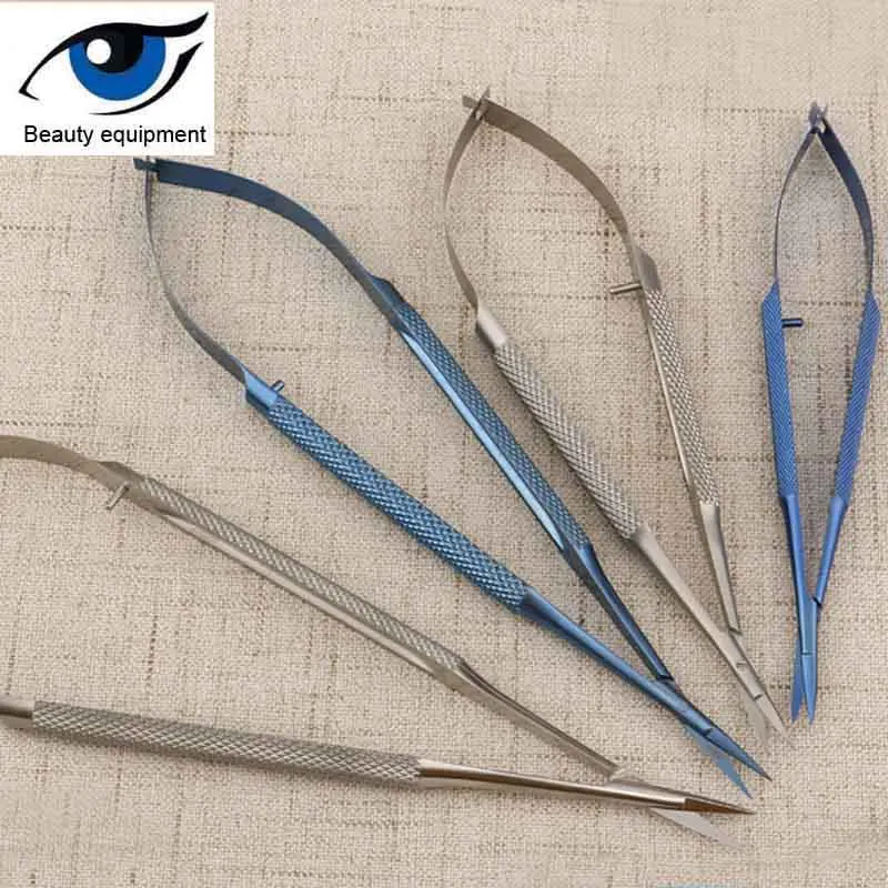Ophthalmology microsurgery round handle ophthalmic scissors corneal ...