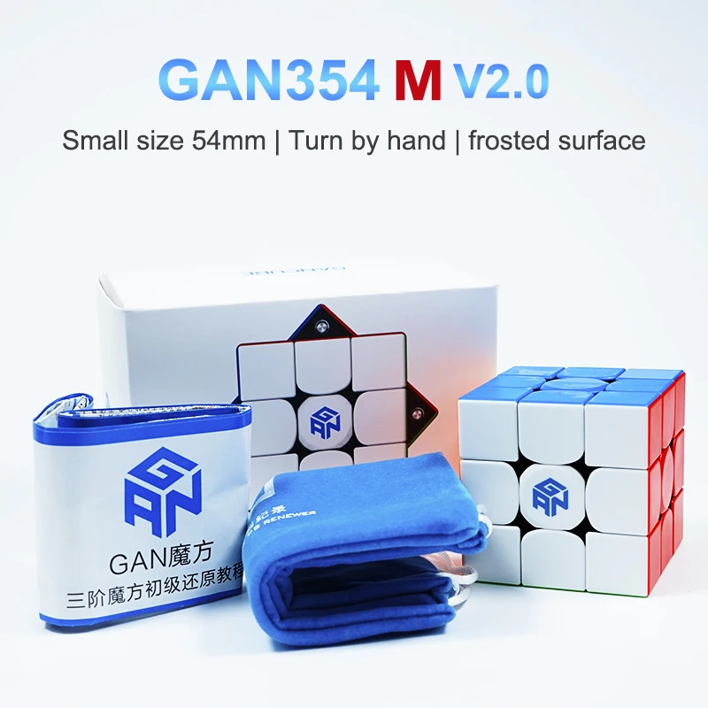 Gan 354 M Magnetic Puzzle Magic Speed Cube 3x3 Stickerless Professional ...