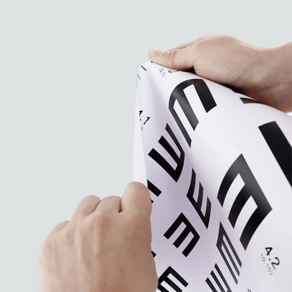 Waterproof Snellen Eye Chart Standard Visual Acuity Chart with Height ...