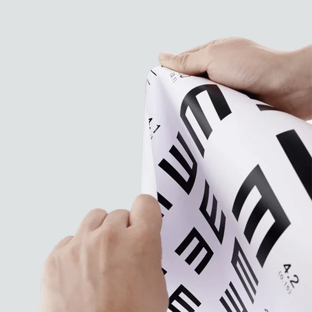 Waterproof Snellen Eye Chart Standard Visual Acuity Chart with Height ...