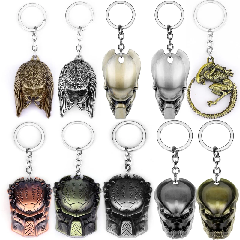 Alien-Predator-Movie-Keychain-para-Homens-e-Mulheres-Vintage-AVP ...