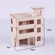Model material apartment building wooden house model