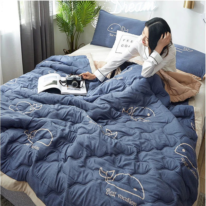 Bedroom-New-Bedspread-Blanket-summer-thin-Comforter-Duvets-Duvet-1Pcs ...