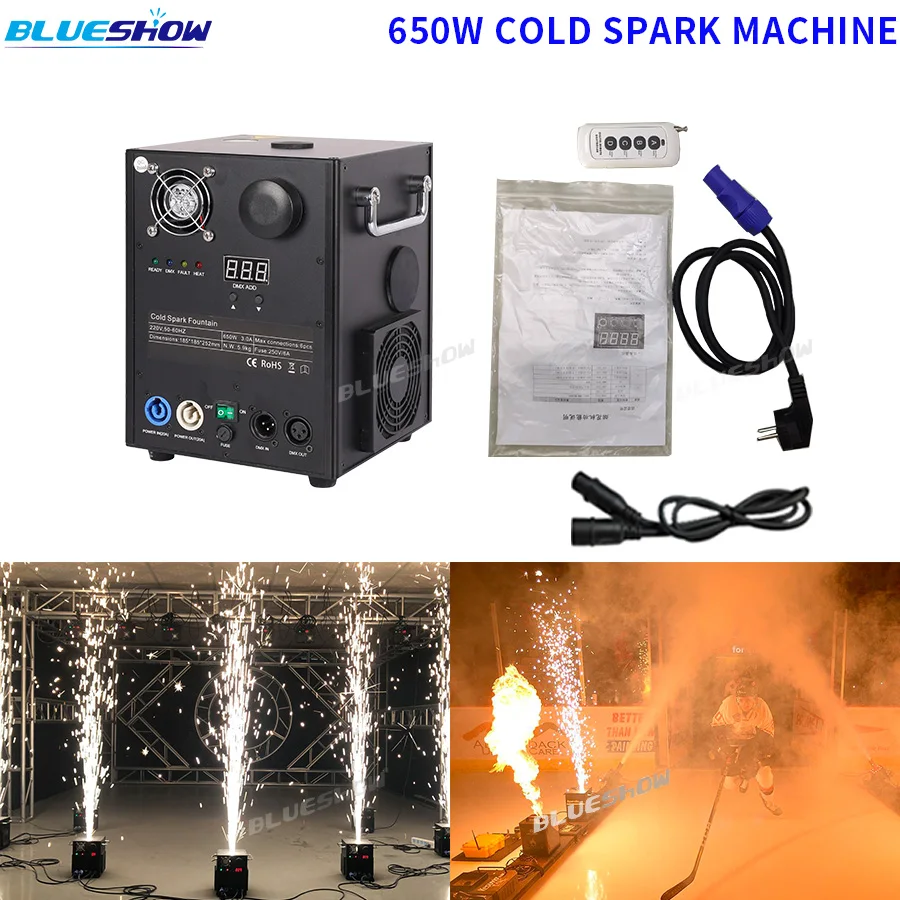 NO TAX 650w Cold Spark Machine Firework Machine DJ Remote Cold ...