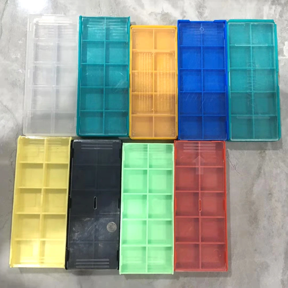 100pcs-Blue-Red-Yellow-Green-Empty-Plastic-rectangle-Boxes-for-Carbide ...