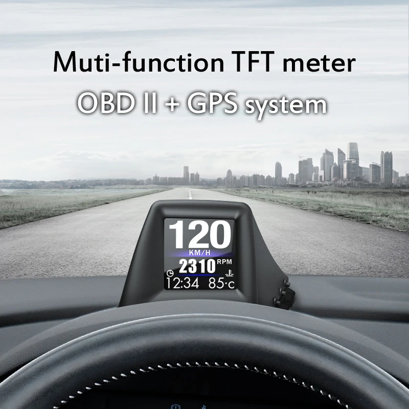 A401 Hud Head-up Display Obd+gps Dual System Smart Gauge Driving ...