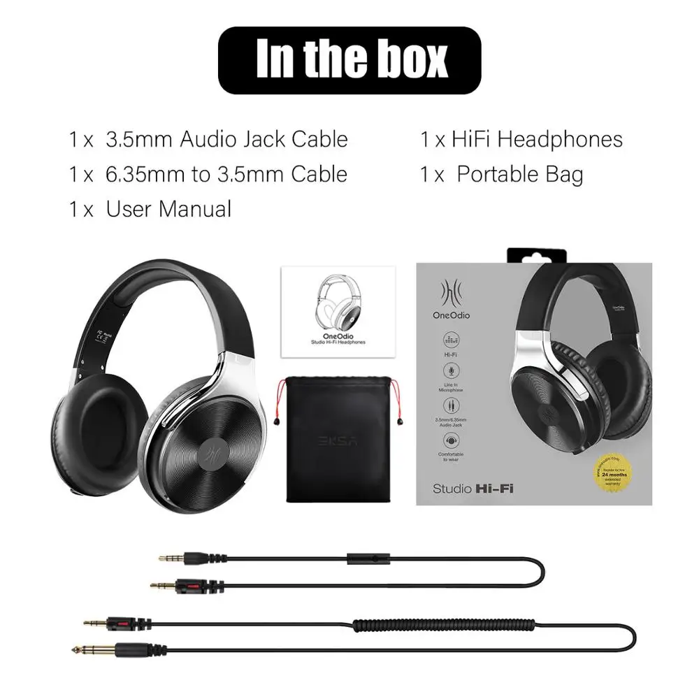Oneodio студийные Hi-Fi наушники высокой четкости звук над ухом ...
