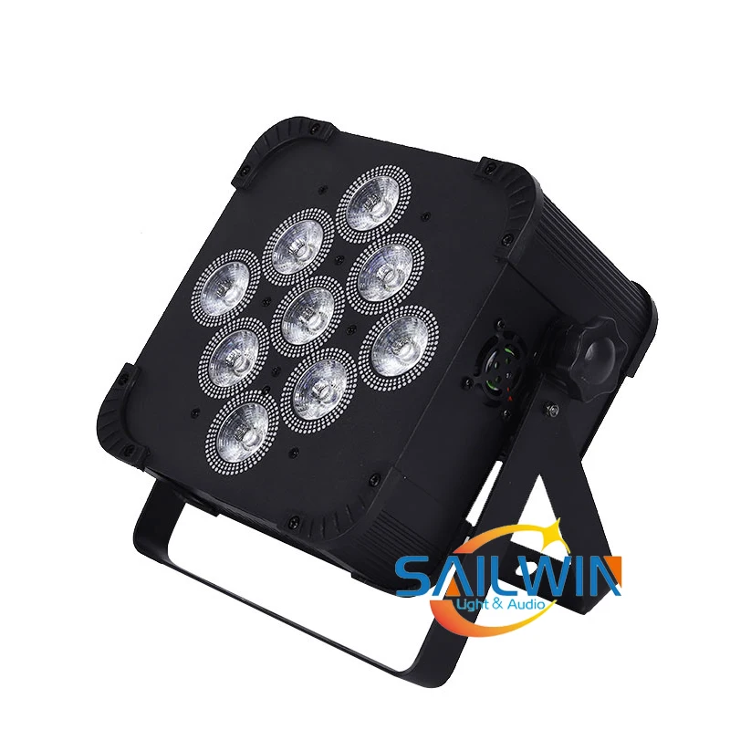 RGBAW/RGBW/RGBAW Luz LED plana inalámbrica con batería UV, DMX, 4 ...