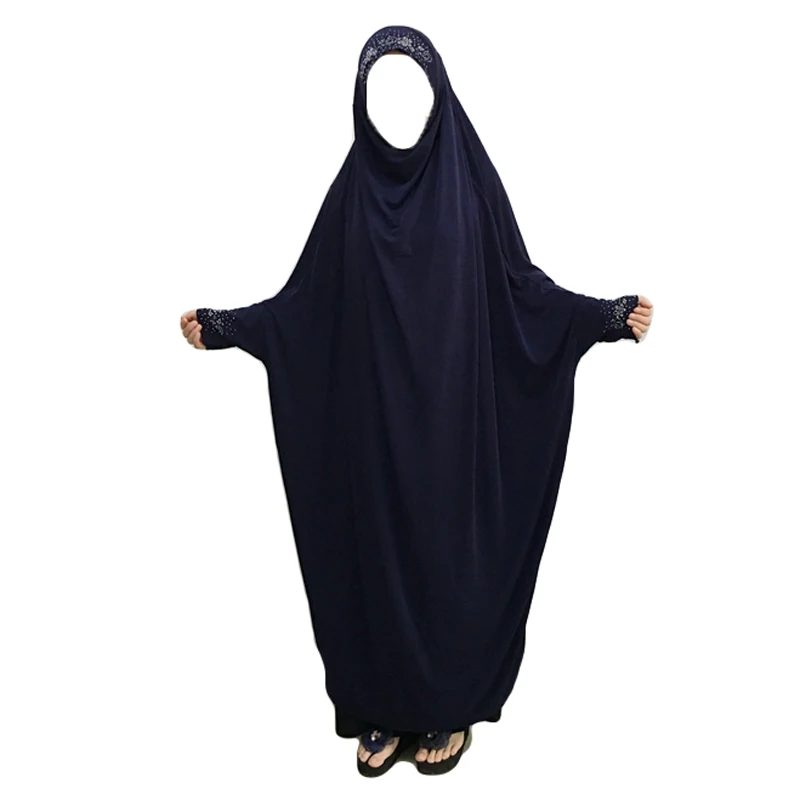 Muslim Burqa Abaya Women Hijab Prayer Dress Islamic Overhead Jilbab ...